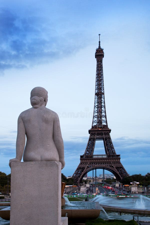 Eiffel Tower, Fountain in Paris, Fance. Stock Photo - Image of ... Eiffel Tower, Fountain in Paris, Fance. Stock Photo - Image of ...