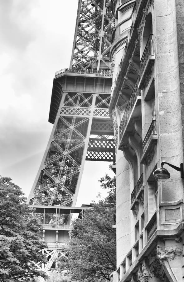 Eiffel Tower Hidden by Paris Buildings Stock Photo - Image of capital, building: 147001846
