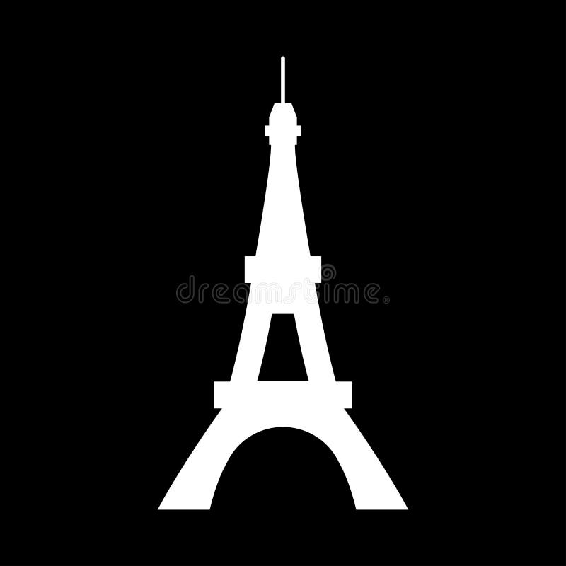Eiffel Tower icon. stock vector. Illustration of culture - 99623361