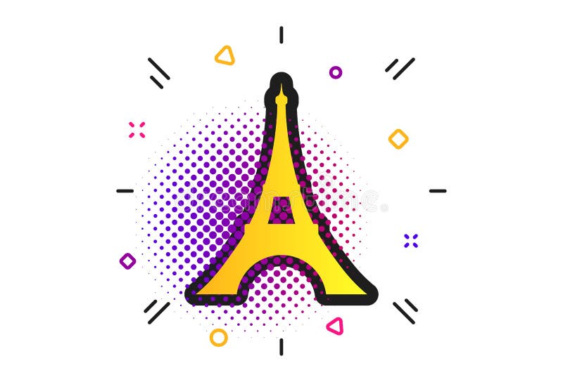 Eiffel Tower Icon. Paris Symbol. Vector Stock Vector - Illustration of ...