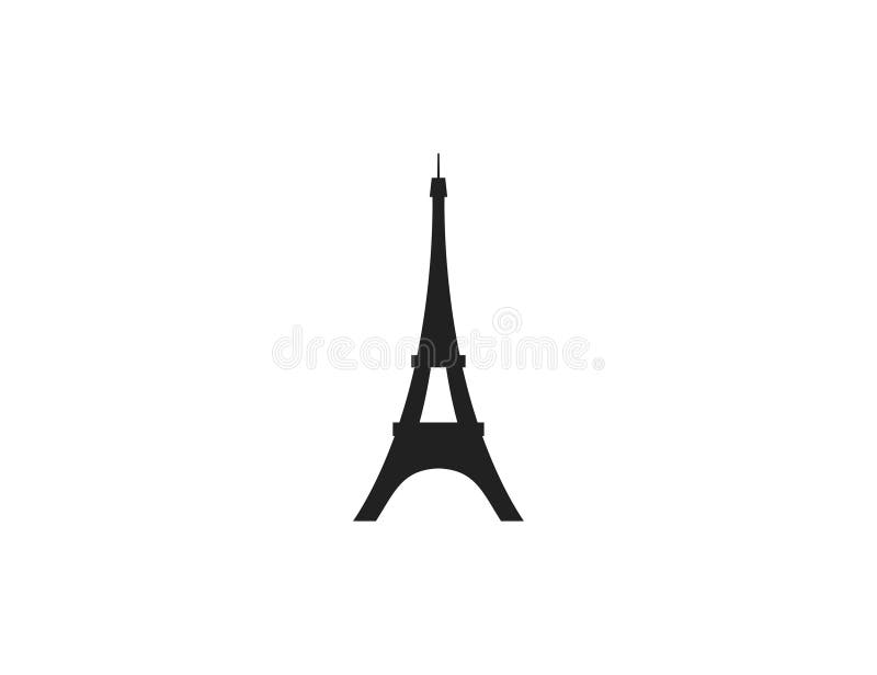 Eiffel Tower Icon. Vector Illustration. Stock Vector - Illustration of ...