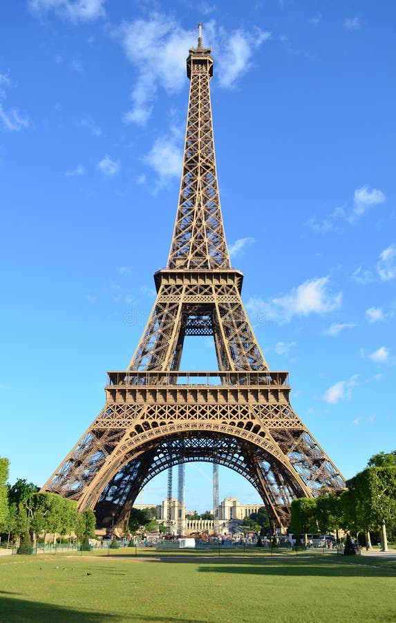 Eiffel Tower in the Morning â€“ Paris, France Stock Photo - Image of ...