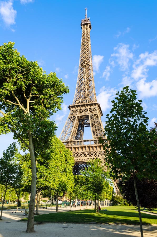 Eiffel Tower in the Morning â€“ Paris, France Stock Photo - Image of ...