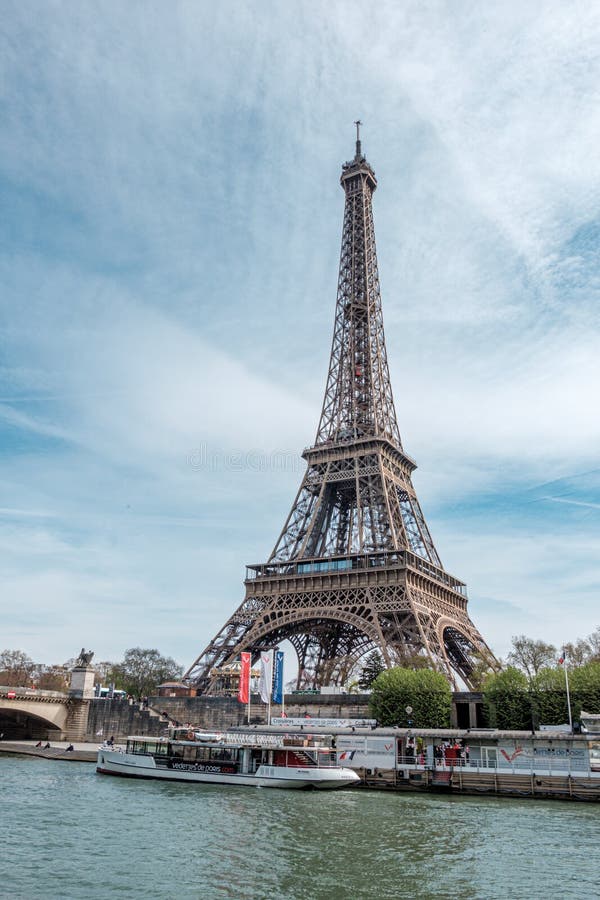 Eiffel Tower at Morning, Paris, France Stock Photo - Image of colorful ...