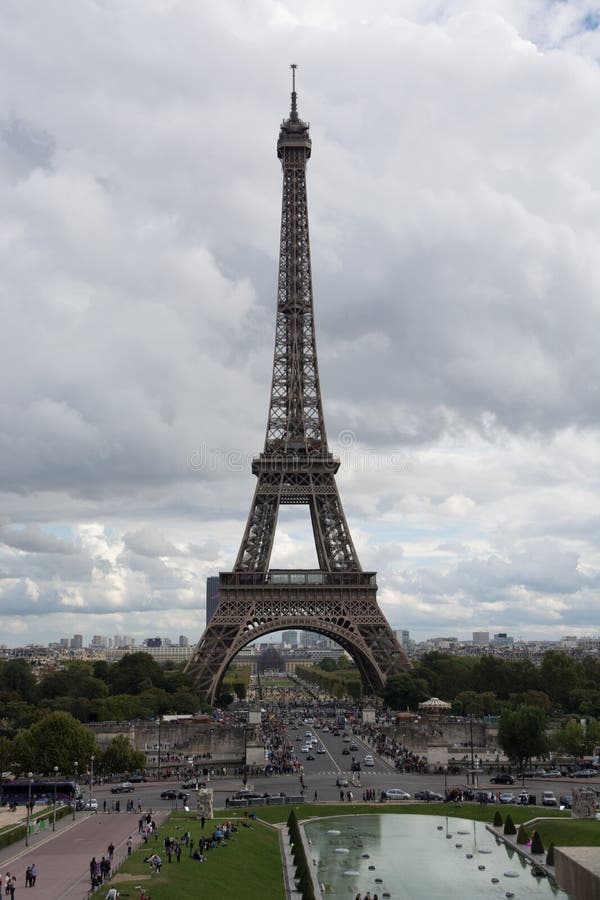 Eiffel Tower Over the Cityscape of Paris, Europe Stock Image - Image of ...