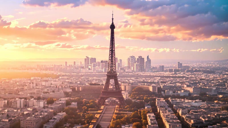 The Eiffel Tower Overlooking the City of Paris, the Eiffel Tower ... The Eiffel Tower Overlooking the City of Paris, the Eiffel Tower ...