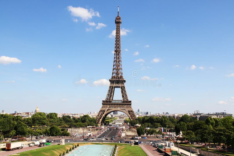The Eiffel Tower in Paris, France Stock Photo - Image of view, tourism ...