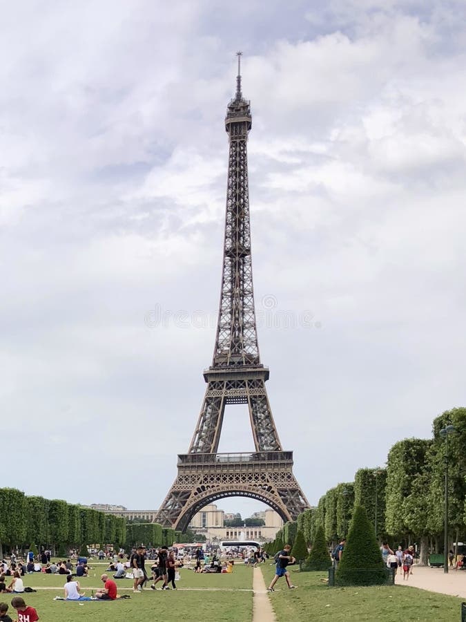 Eiffel Tower in Paris in France in the Spring Editorial Photography ...