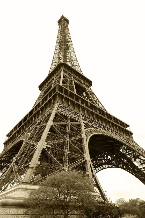 Eiffel Tower on a Map of Paris Stock Photo - Image of france, iron: 37853422