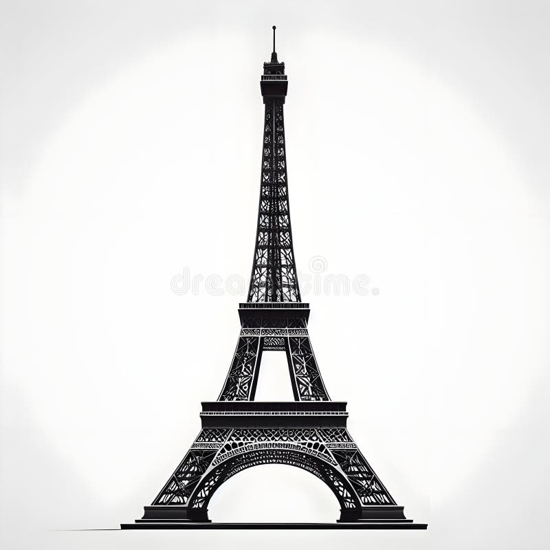 The eiffel tower stock illustration. Illustration of landmark - 373714739