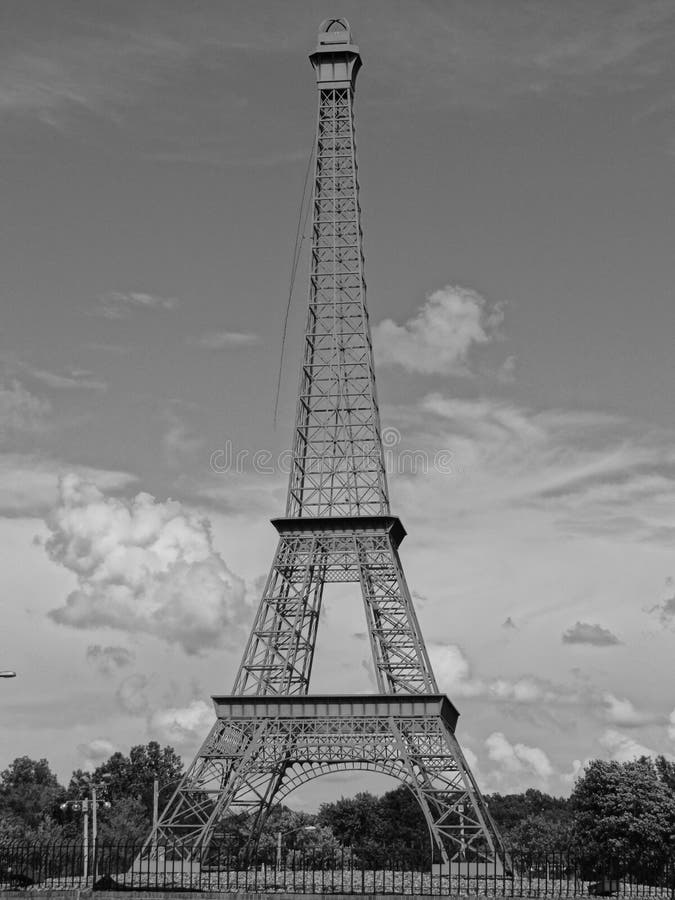 Eiffel Tower in Paris, Tennessee Stock Photo - Image of tower, america ...