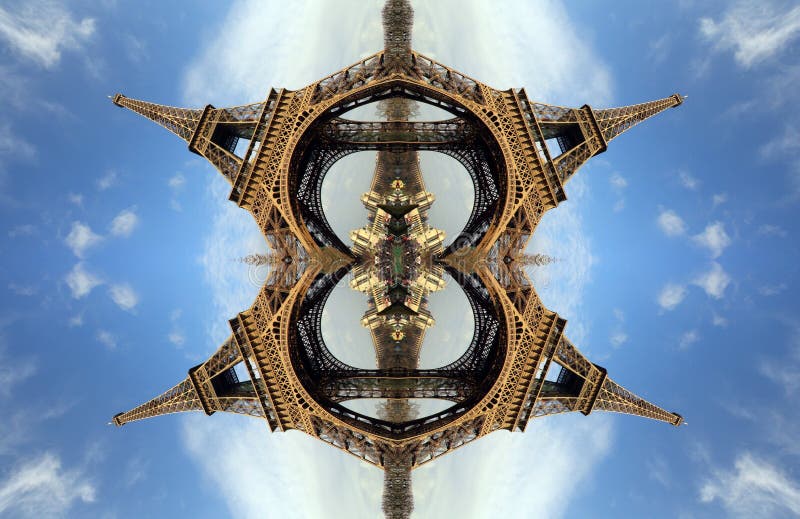 Eiffel tower pattern stock illustration. Illustration of clouds - 475380