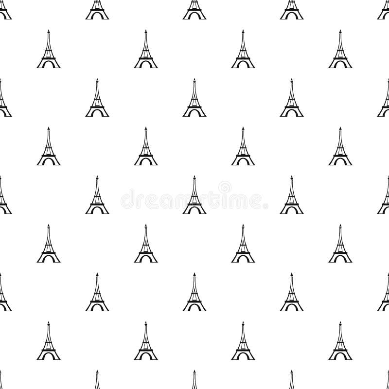 Eiffel Tower Pattern Vector Stock Vector - Illustration of ...