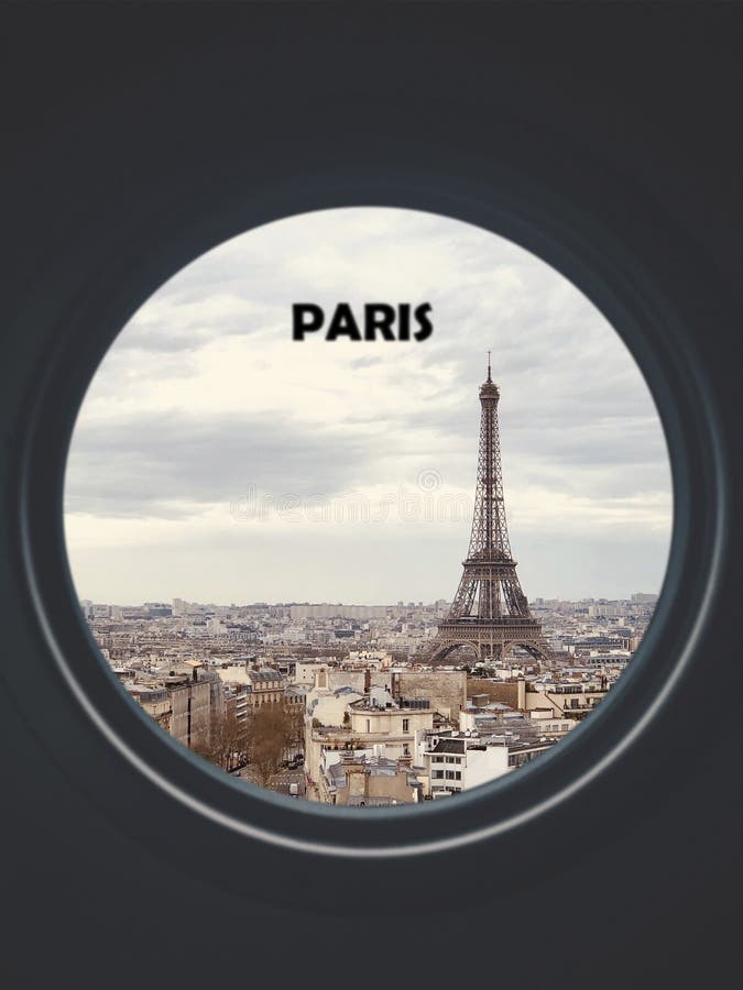 A Pin on Paris, France in the World Map Stock Image - Image of ...