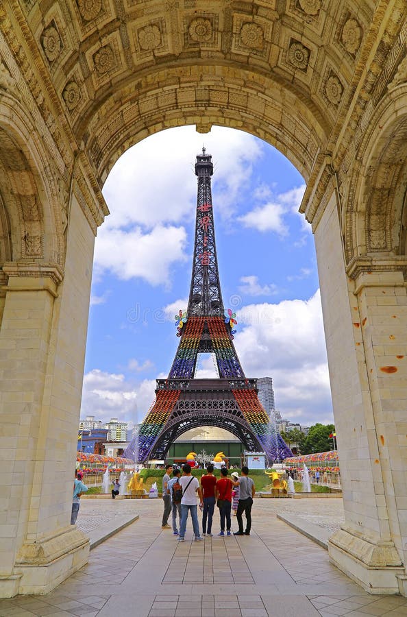 Eiffel Tower at Shenzhen Window of the World Editorial Stock Photo ... Eiffel Tower at Shenzhen Window of the World Editorial Stock Photo ...
