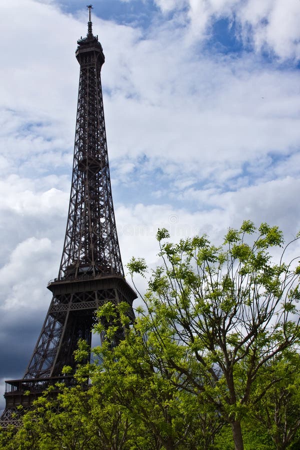The Eiffel Tower in Spring stock image. Image of eiffel - 25312901