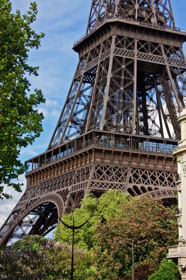 The Eiffel Tower in Spring stock photo. Image of tower - 27733422