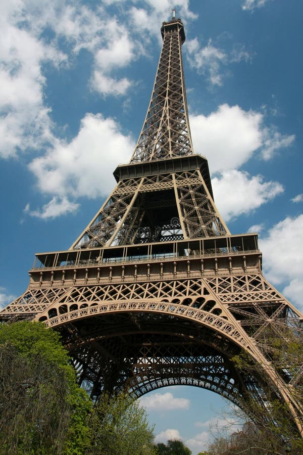 The Eiffel Tower in Spring stock photo. Image of blue - 5191650