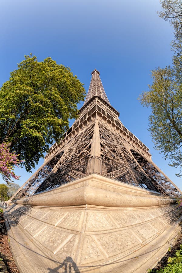 Eiffel Tower during Spring Time in Paris, France Stock Image - Image of ...