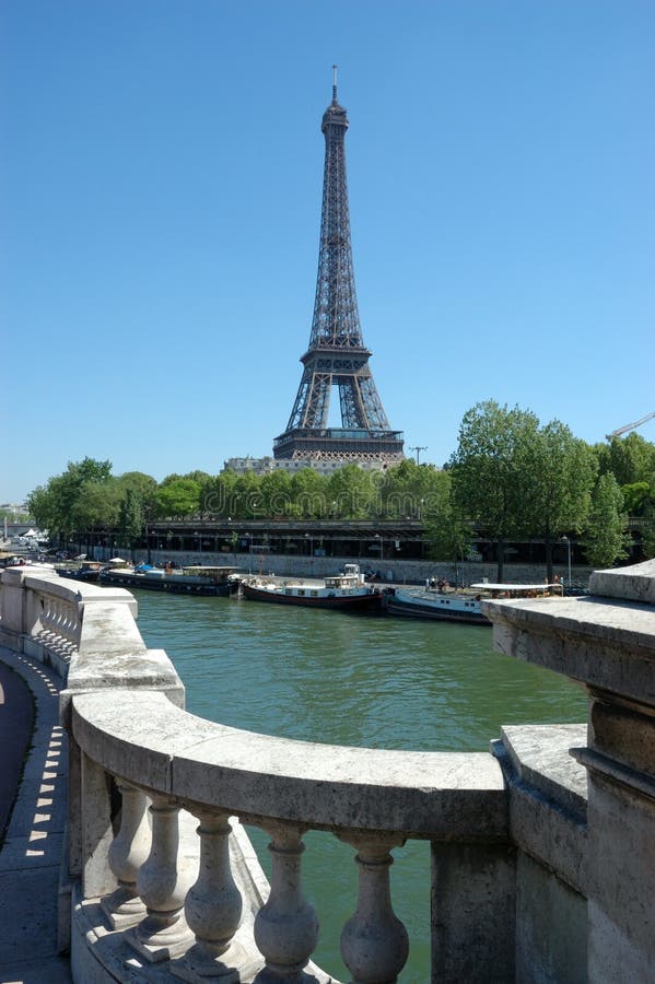 Eiffel tower, side view stock photo. Image of high, champ - 8134800