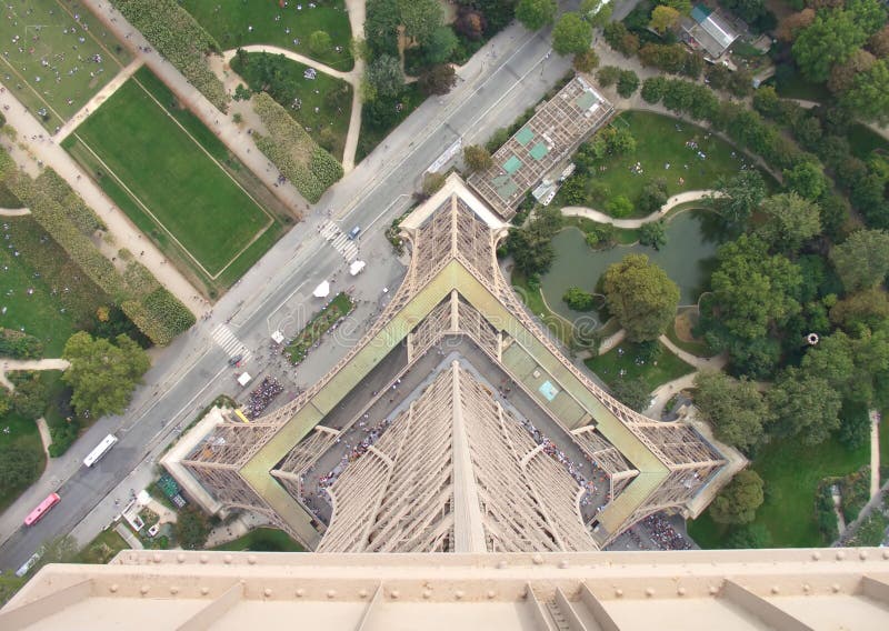 Eiffel Tower Top stock image. Image of park, elevator - 1351017