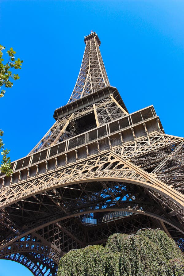 Eiffel Tower with Trees in Paris Stock Image - Image of monument ... Eiffel Tower with Trees in Paris Stock Image - Image of monument ...