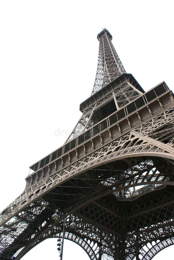 Eiffel Tower, View from Below. Paris Stock Photo - Image of tower ...