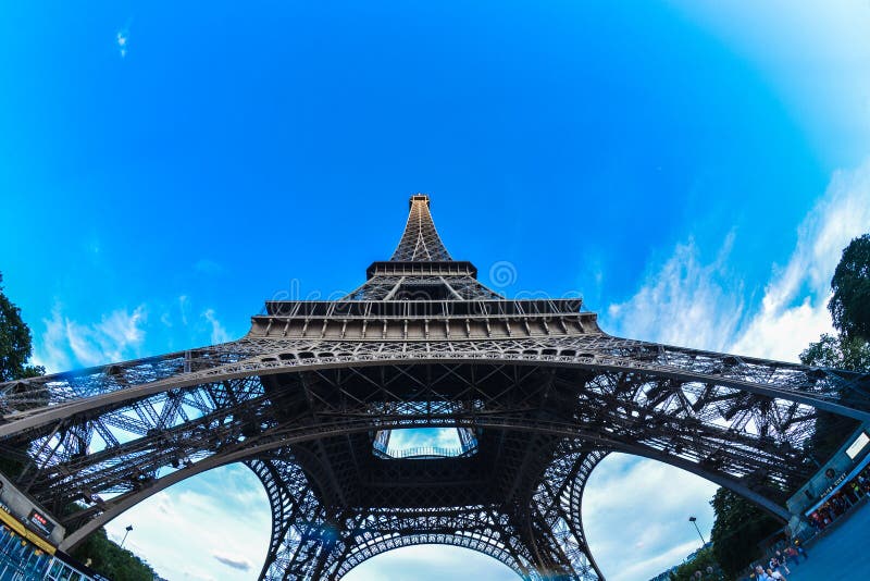 The Eiffel Tower stock photo. Image of architecture, view - 98202286
