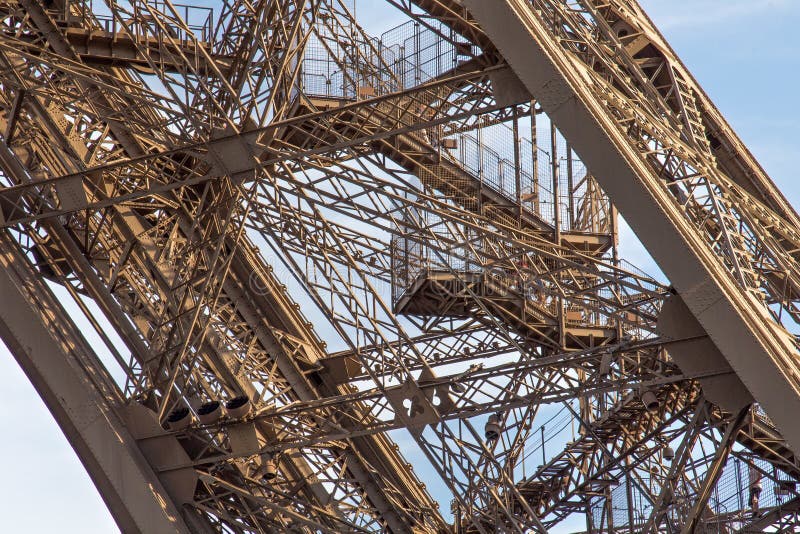 Stairs of the Eiffel Tower in Paris. France. Stock Photo - Image of ... Stairs of the Eiffel Tower in Paris. France. Stock Photo - Image of ...