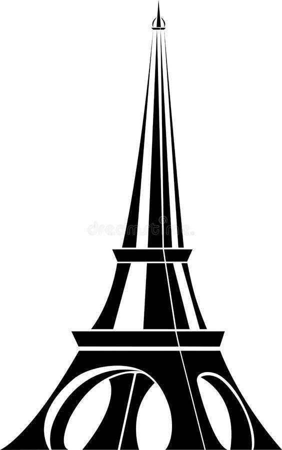 Eiffel tower stock illustration. Illustration of rise - 30283579