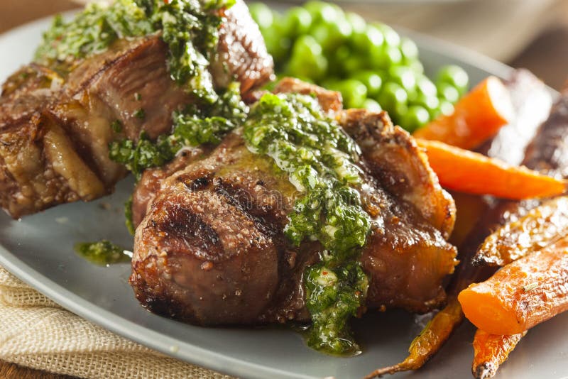 Eigengemaakte Gekookte Lamskoteletten Stock Afbeelding - Image of ...