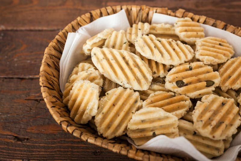 Eigengemaakte Zoute Snacks stock foto. Image of zoet - 63799920