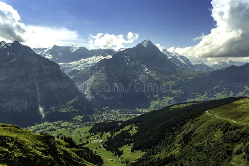 The Eiger Mountain in Switzerland Stock Image - Image of alpine ...