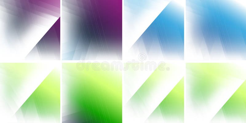 Eight Abstract Backgrounds with Blurred Light Patterns and Contrasts of ...
