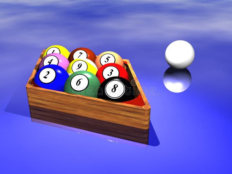Eight Ball stock illustration. Illustration of white, rack - 1937402