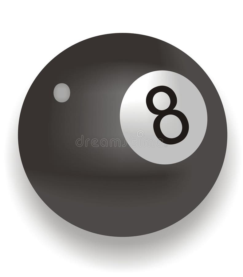 Eight Ball stock illustration. Illustration of gamble - 3979778