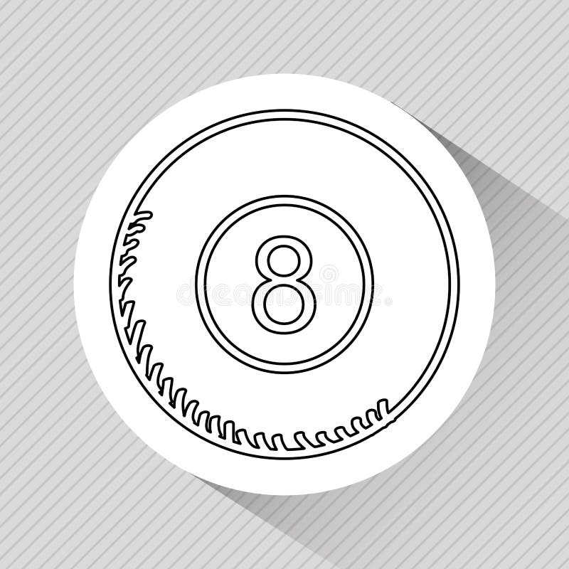 Eight ball design stock illustration. Illustration of round - 69912002