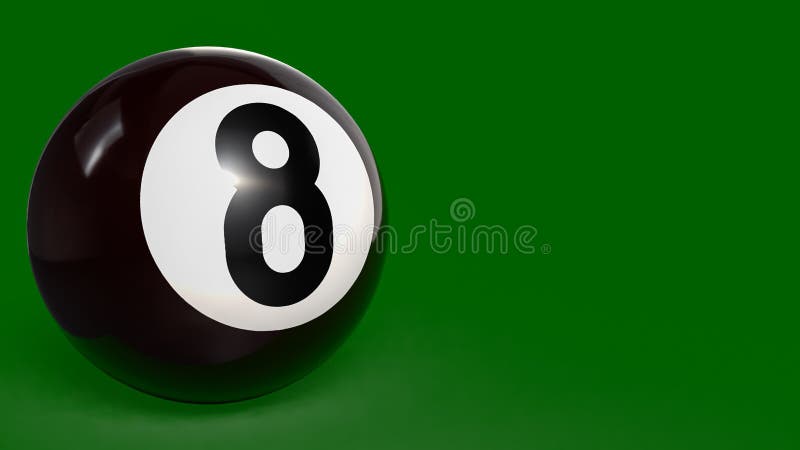 Eight Ball for Game or Hobby Concept 3d Rendering Stock Illustration ...