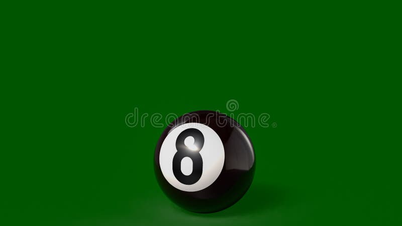 Eight Ball for Game or Hobby Concept 3d Rendering Stock Illustration ...