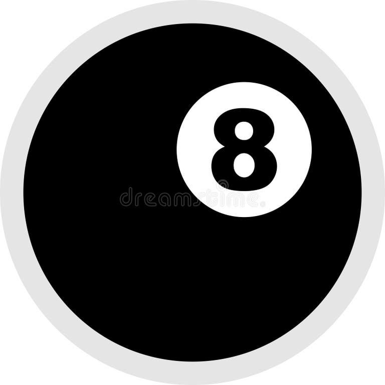 Eight Ball Icon stock vector. Illustration of balls, recreation - 33602