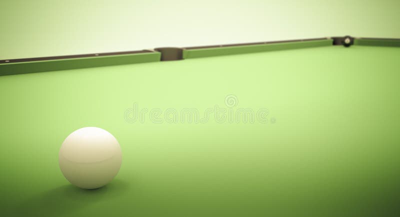 Eight Ball Next To Corner Pocket Stock Illustration - Illustration of ...