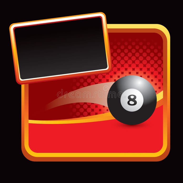 Eight Ball on Stylized Banner Stock Vector - Illustration of oracle ...