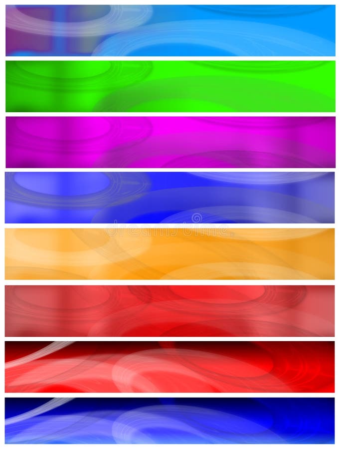 Eight banners stock vector. Illustration of beauty, floral - 4258195