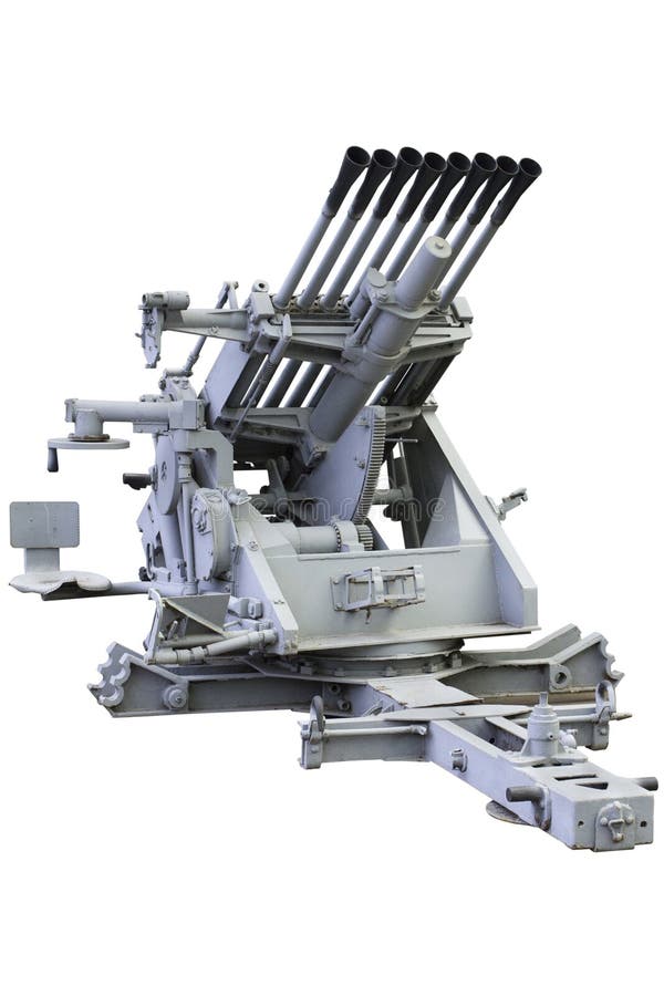 Eight-barrel Automatic Anti-aircraft Gun Stock Photo - Image of ...