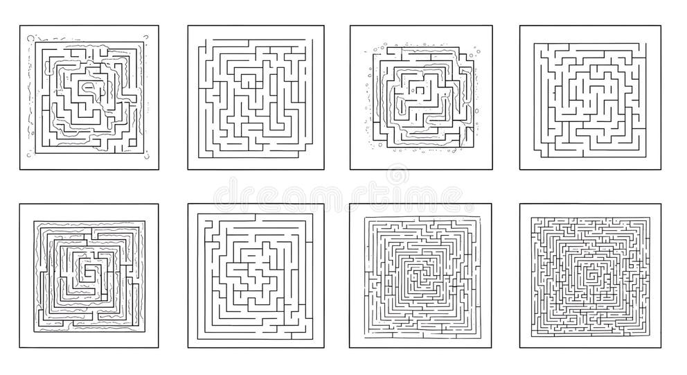 White Square Puzzles Stock Illustrations – 1,467 White Square Puzzles ...