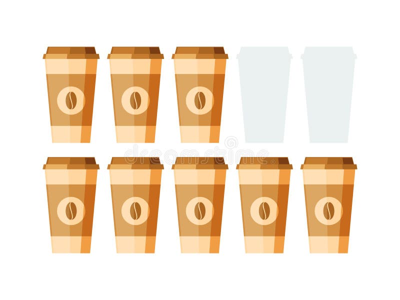 Eight Coffee Cups Stock Illustrations – 73 Eight Coffee Cups Stock ...