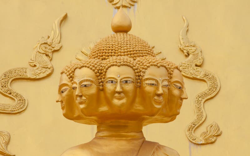 Eight head buddha stock image. Image of siam, cultural - 71713657
