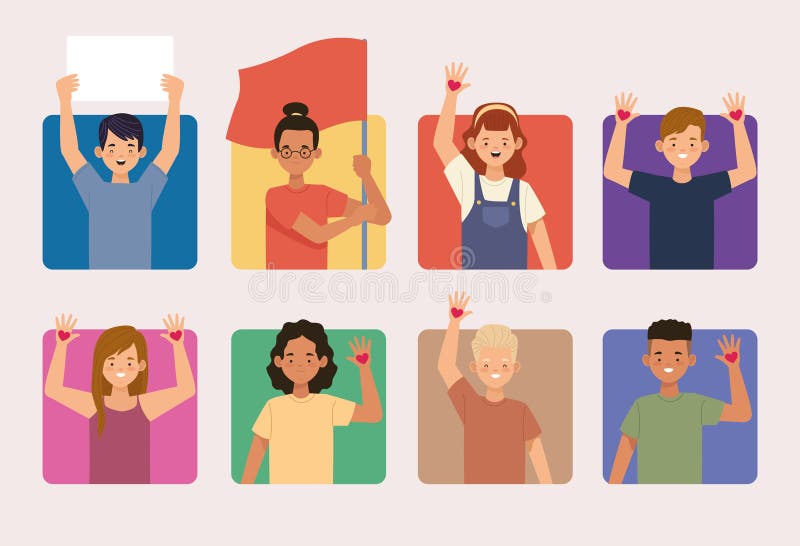 Kids Activists Stock Illustrations – 52 Kids Activists Stock ...