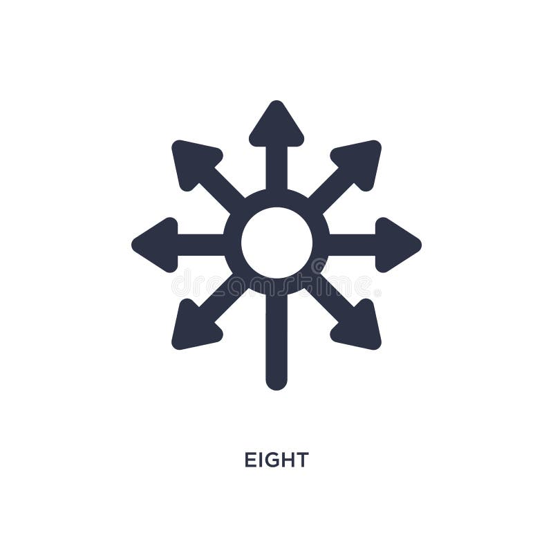 Eight Icon in Different Style Vector Illustration. Two Colored and ...