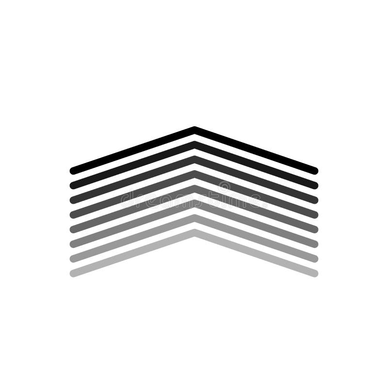 Eight Linear Wide Arrows Up. Thin Line Icon for Website Design and App ...